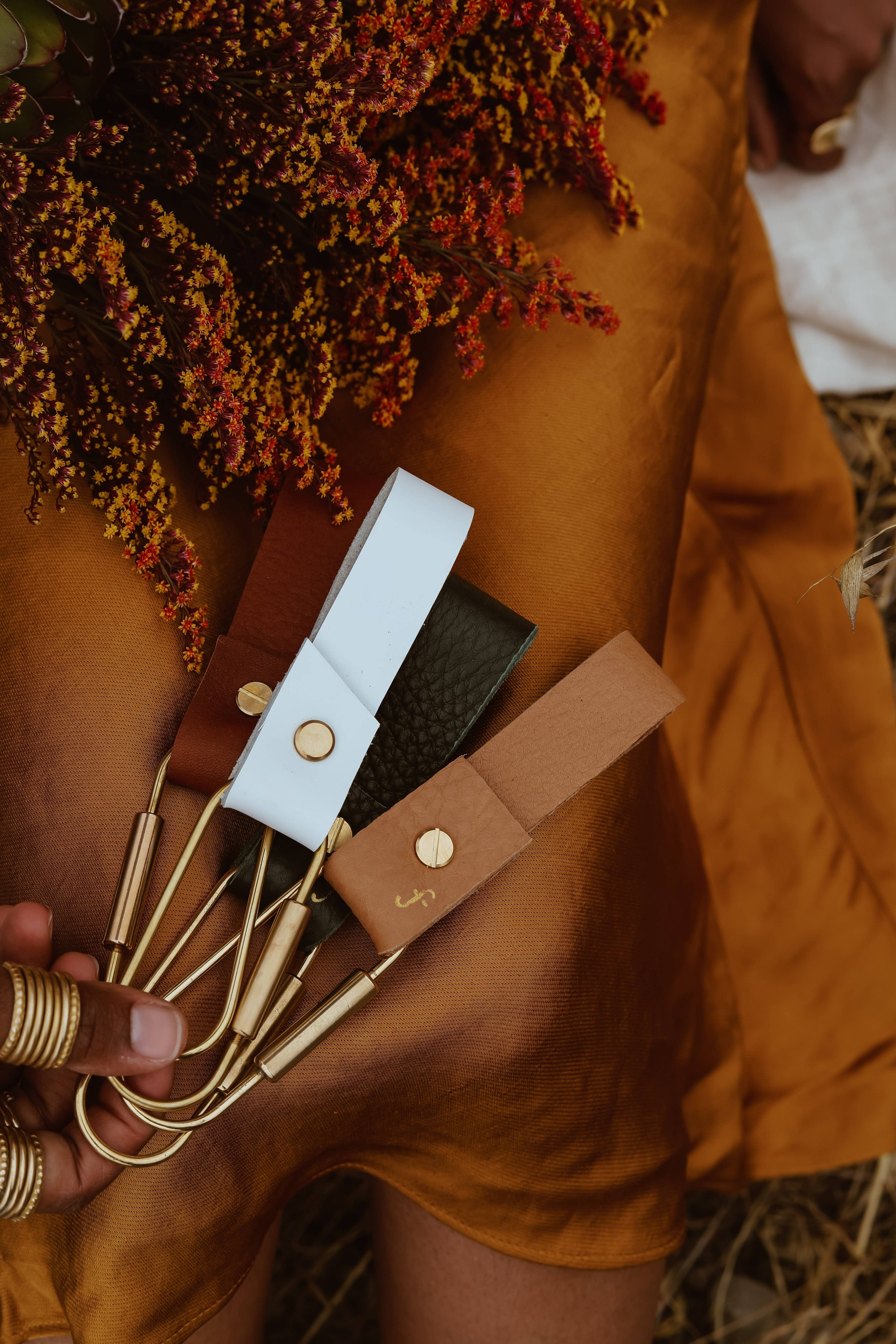 FabyCo - Leather & Brass Keychain | Vera Doyle